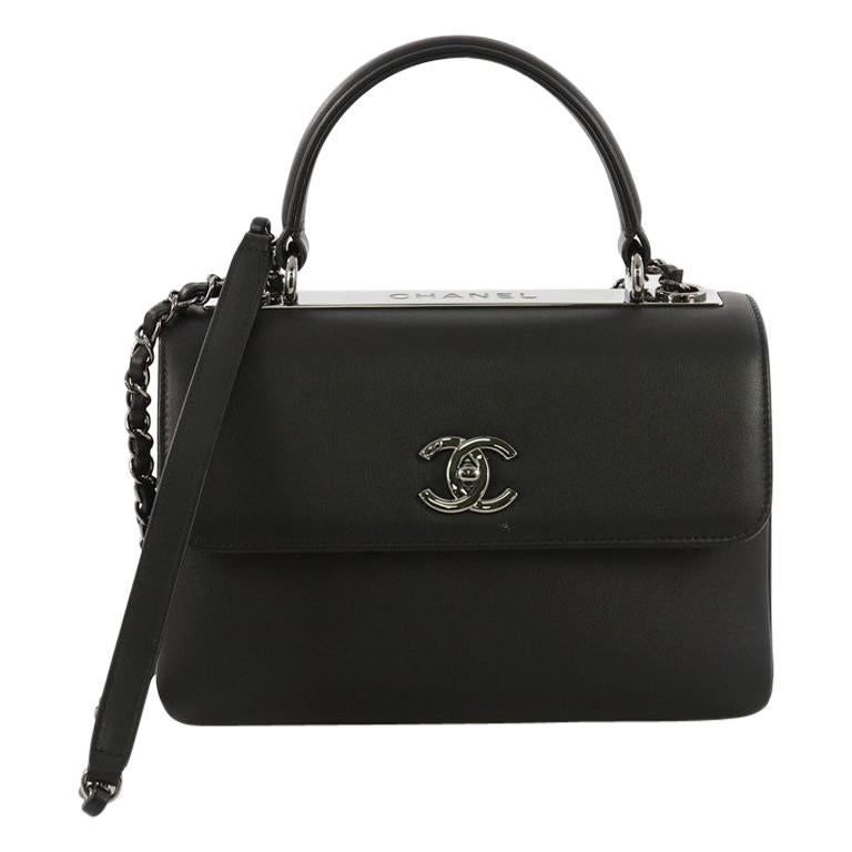 Chanel Trendy CC Top Handle Bag Calfskin Small at 1stDibs
