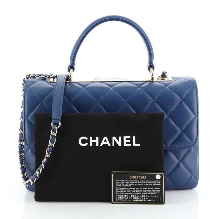 Chanel Trendy CC Top Handle Bag Quilted Lambskin Medium at 1stDibs ...
