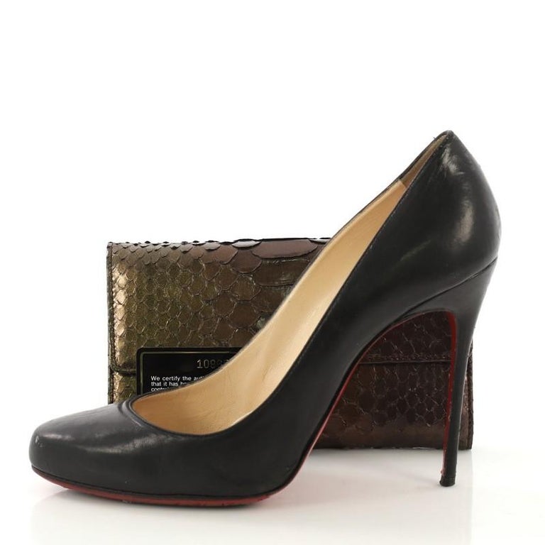 Chanel Trifold Wallet Python Medium at 1stDibs