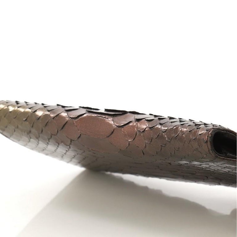 Chanel Trifold Wallet Python Medium at 1stDibs