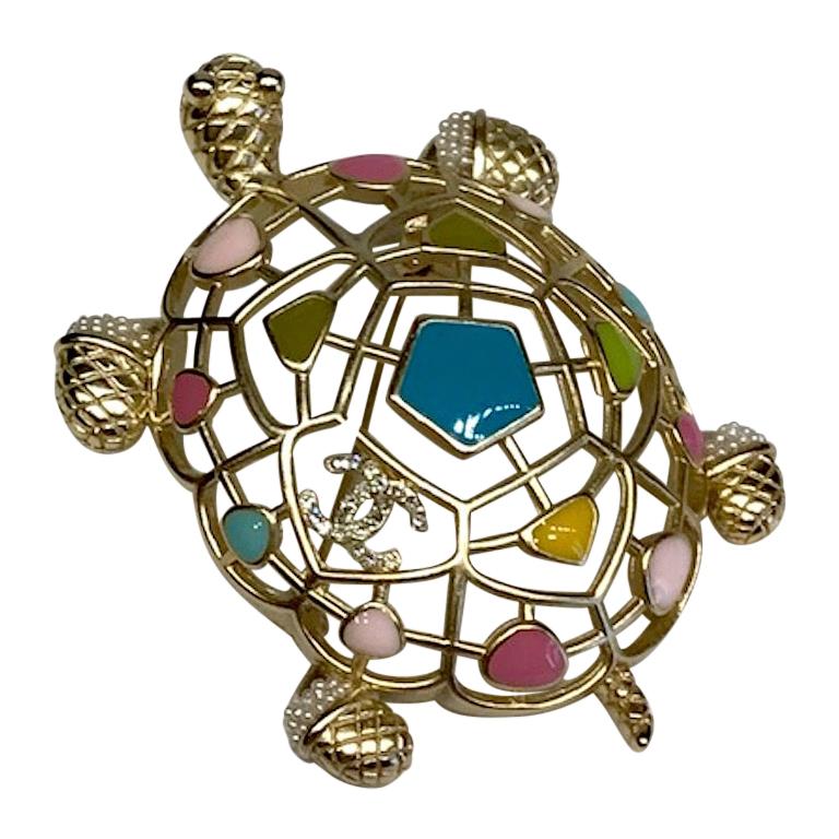 Chanel Turtle Brooch, 2019 Cruise Collection at 1stDibs