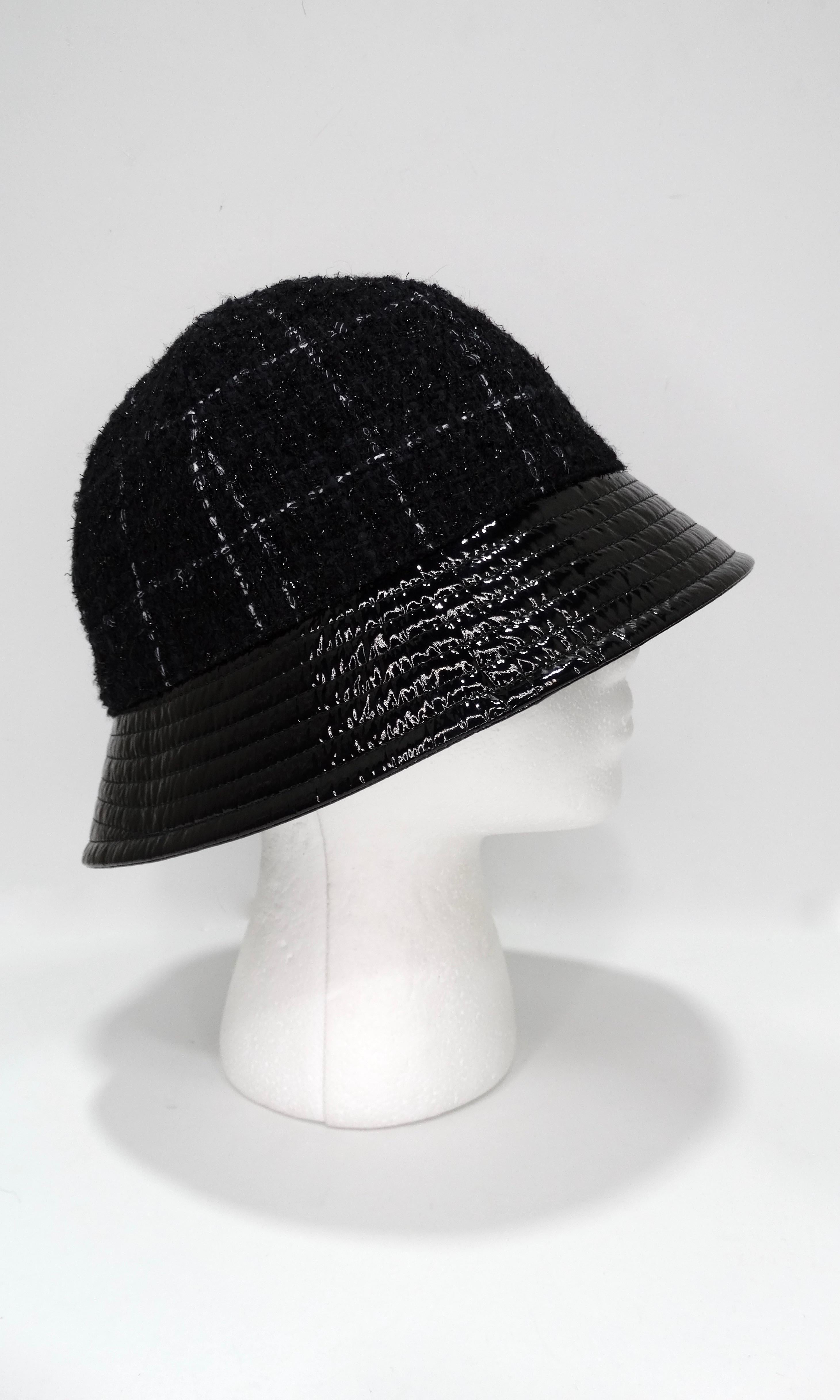 Chanel Tweed Bucket Hat at 1stDibs | chanel bucket hat black and white ...