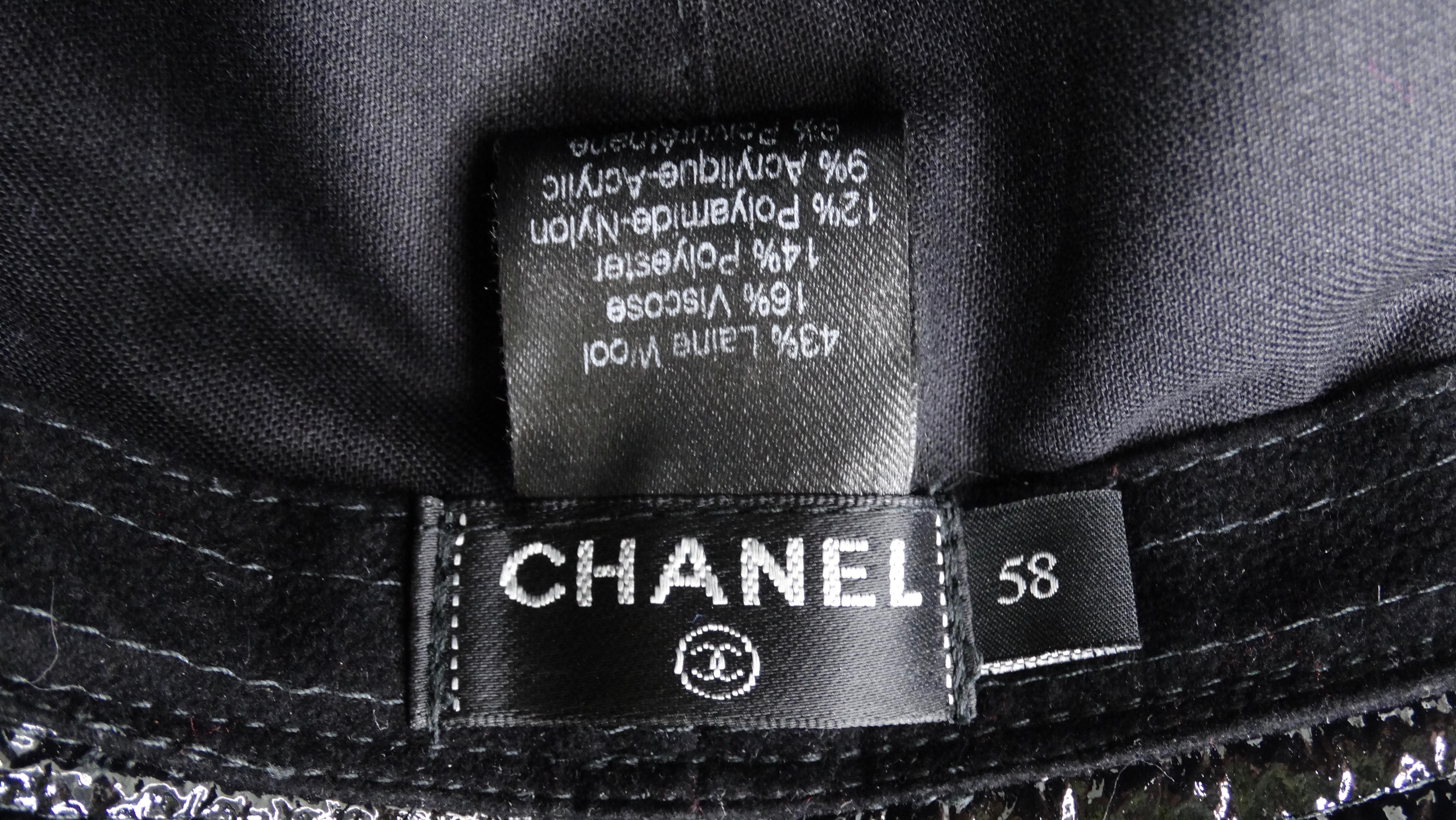 Chanel Tweed Bucket Hat at 1stDibs | chanel bucket hat black and white ...