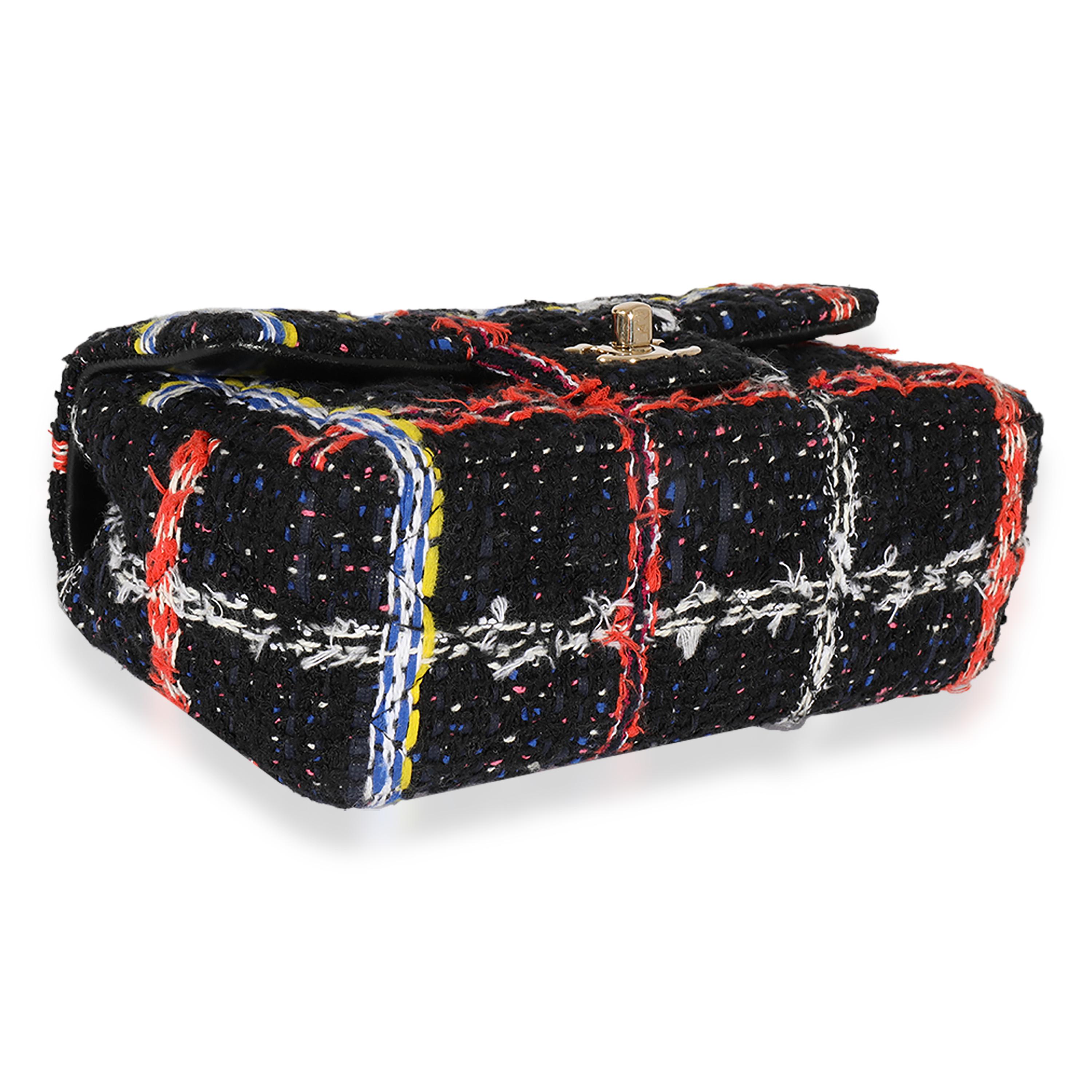 Chanel Tweed Rectangle Mini Flap For Sale at 1stDibs