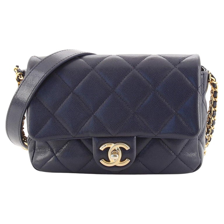 Chanel Twist Your Buttons Flap Bag Quilted Caviar Small For Sale at 1stDibs