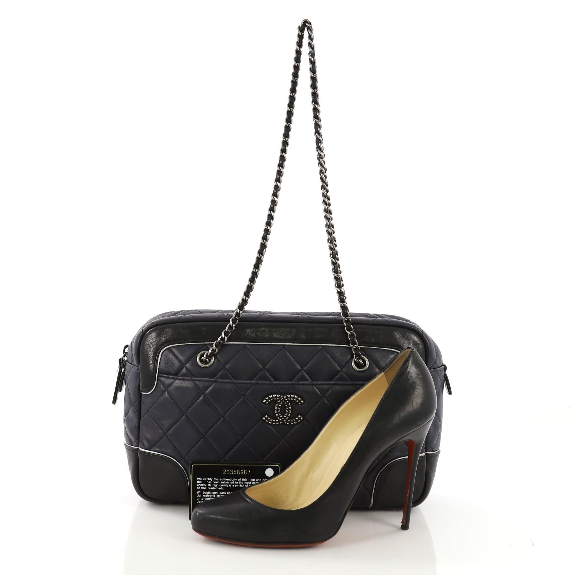 Chanel Two-Tone Camera Chain Bag Quilted Calfskin Medium at 1stDibs ...