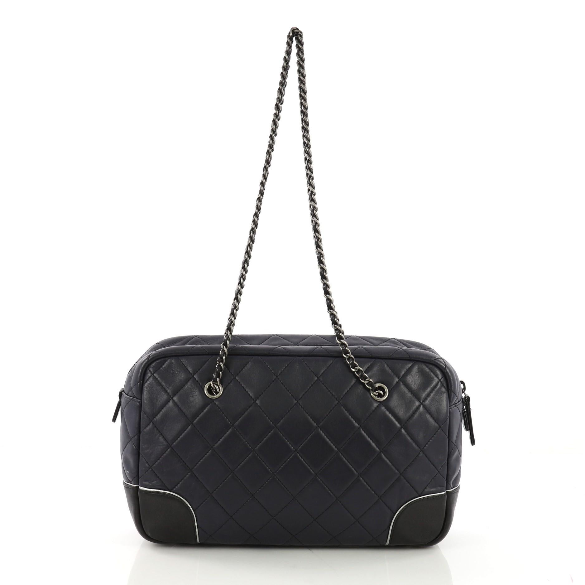 Chanel Two-Tone Camera Chain Bag Quilted Calfskin Medium at 1stDibs ...