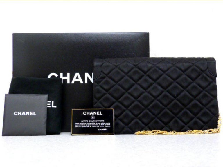 Chanel Two-tone Cc Logo Paris Edition Flap 224337 Black Quilted Satin ...