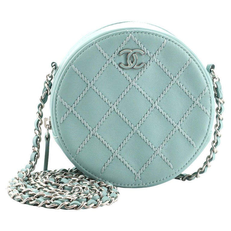 Chanel Ultimate Stitch Round Clutch with Chain Quilted Leather Mini at ...