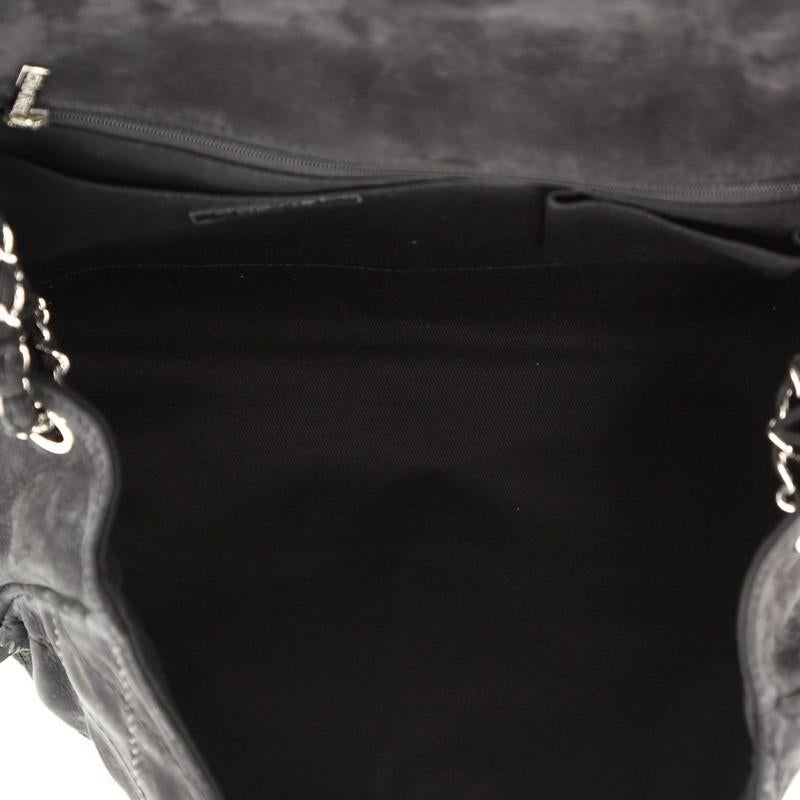 Chanel Ultimate Stitch Side Zip Flap Bag Quilted Nubuck Large at 1stDibs