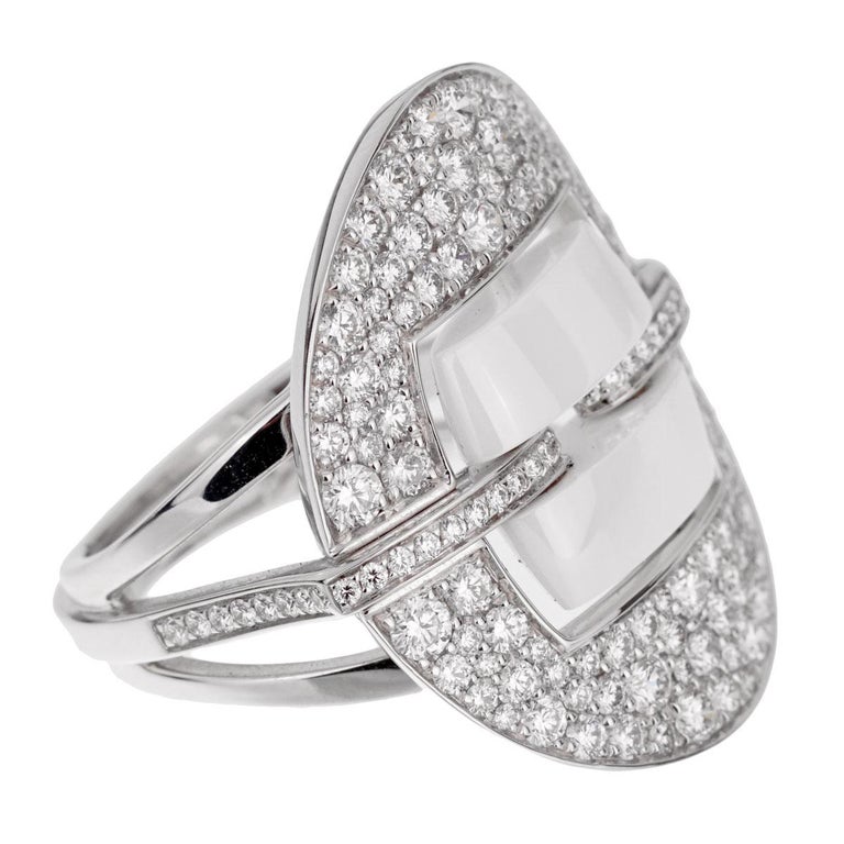 Chanel Ultra Diamond White Gold Ceramic Ring For Sale at 1stDibs ...