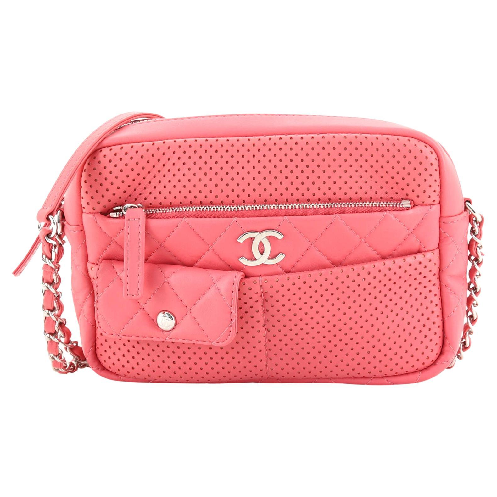 Chanel Pink Shiny Quilted Caviar Medium Classic Double Flap Bag at 1stDibs