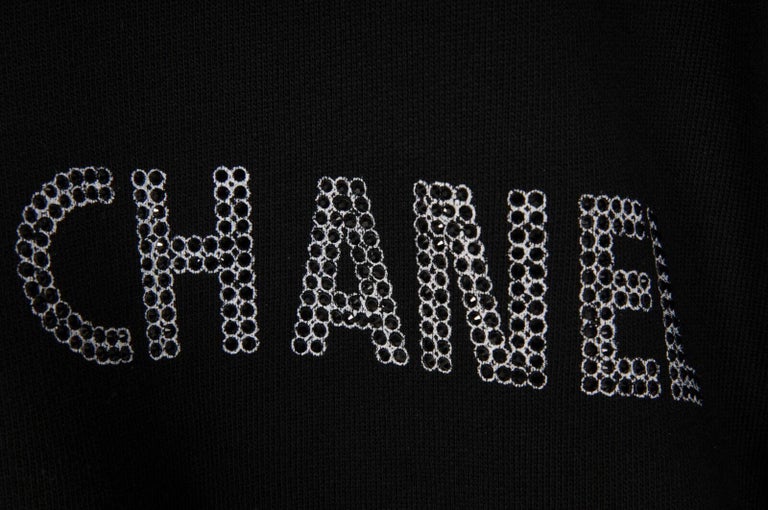 Chanel Unisex 21S Embroidered CC Logo Print Polo Shirt XL M Black White ...