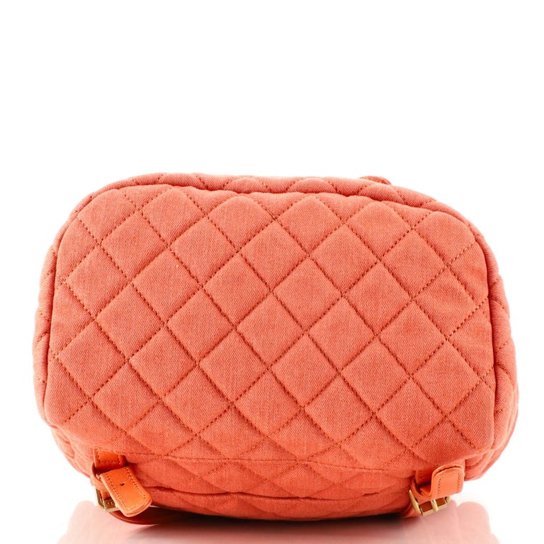 Chanel Urban Spirit Backpack Quilted Denim Small For Sale at 1stDibs