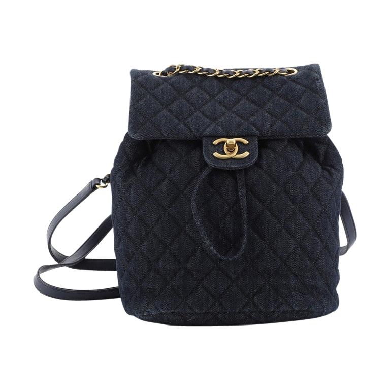 Chanel Urban Spirit Backpack Quilted Denim Small at 1stDibs | denim ...
