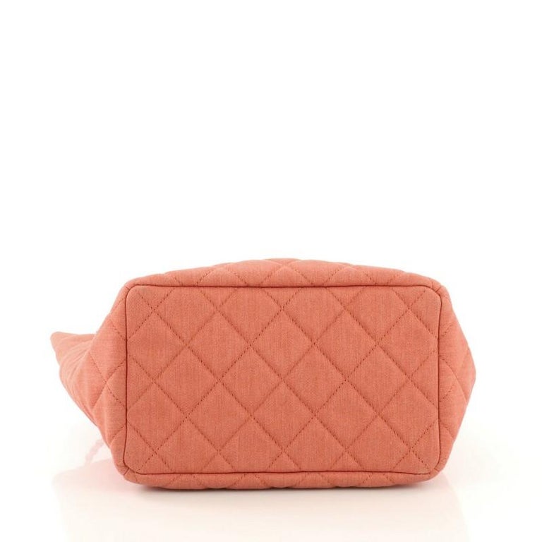 Chanel Urban Spirit Drawstring Bag Quilted Denim Small at 1stDibs