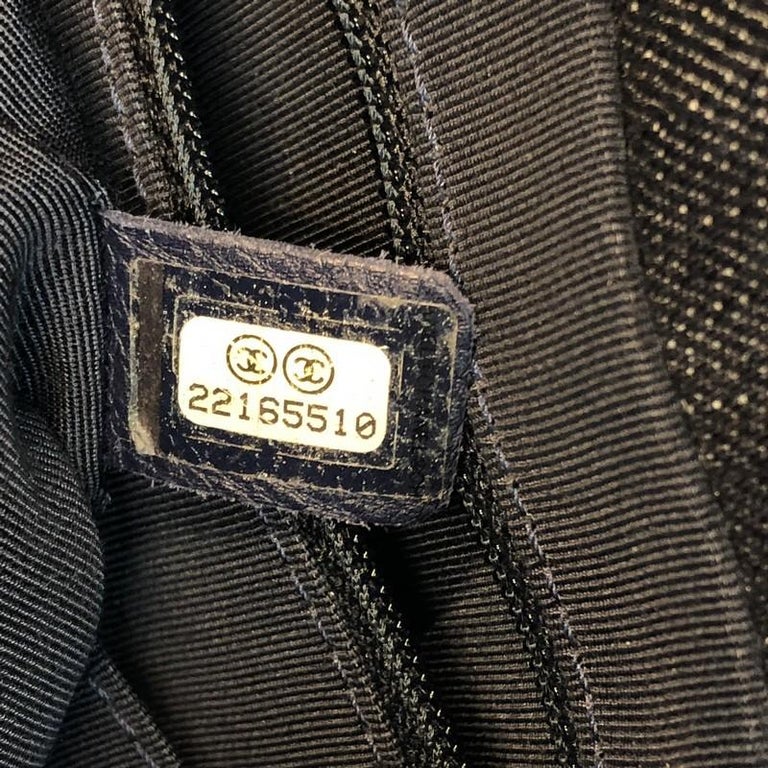 Chanel Urban Spirit Drawstring Bag Quilted Denim Small at 1stDibs