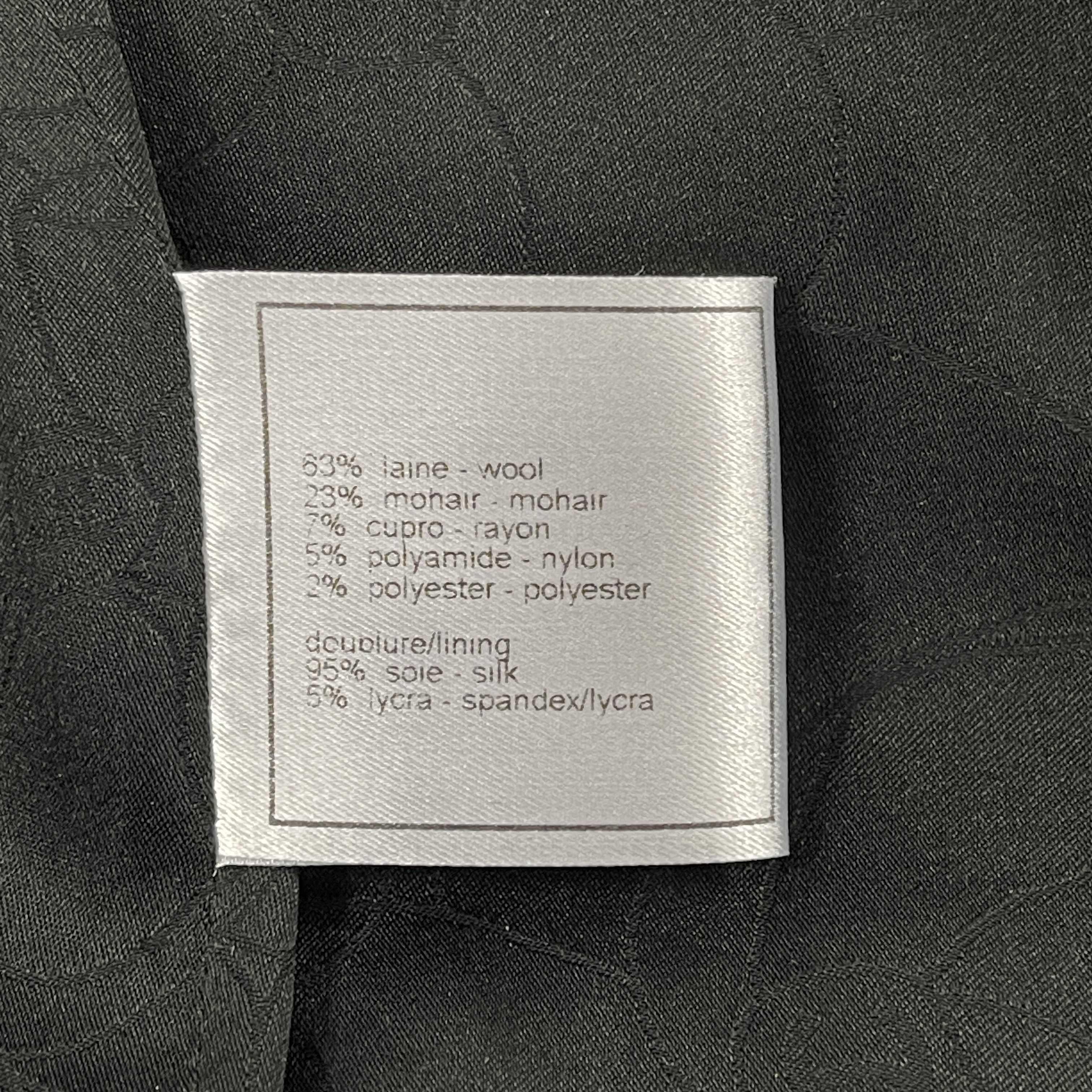 CHANEL Vintage 03A Mink Fur Metallic Tweed Black, Brown42, US 10 Gold ...