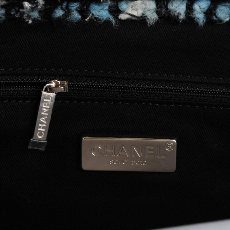 Chanel Limited Edition Soho Glazed Calfskin Quilted Tweed Flight Travel ...