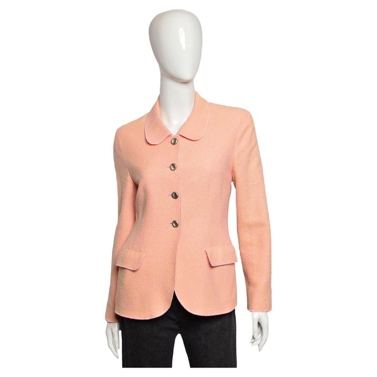 Chanel Vintage Boutique Tweed Button-up Blazer, 1998 For Sale at 1stDibs