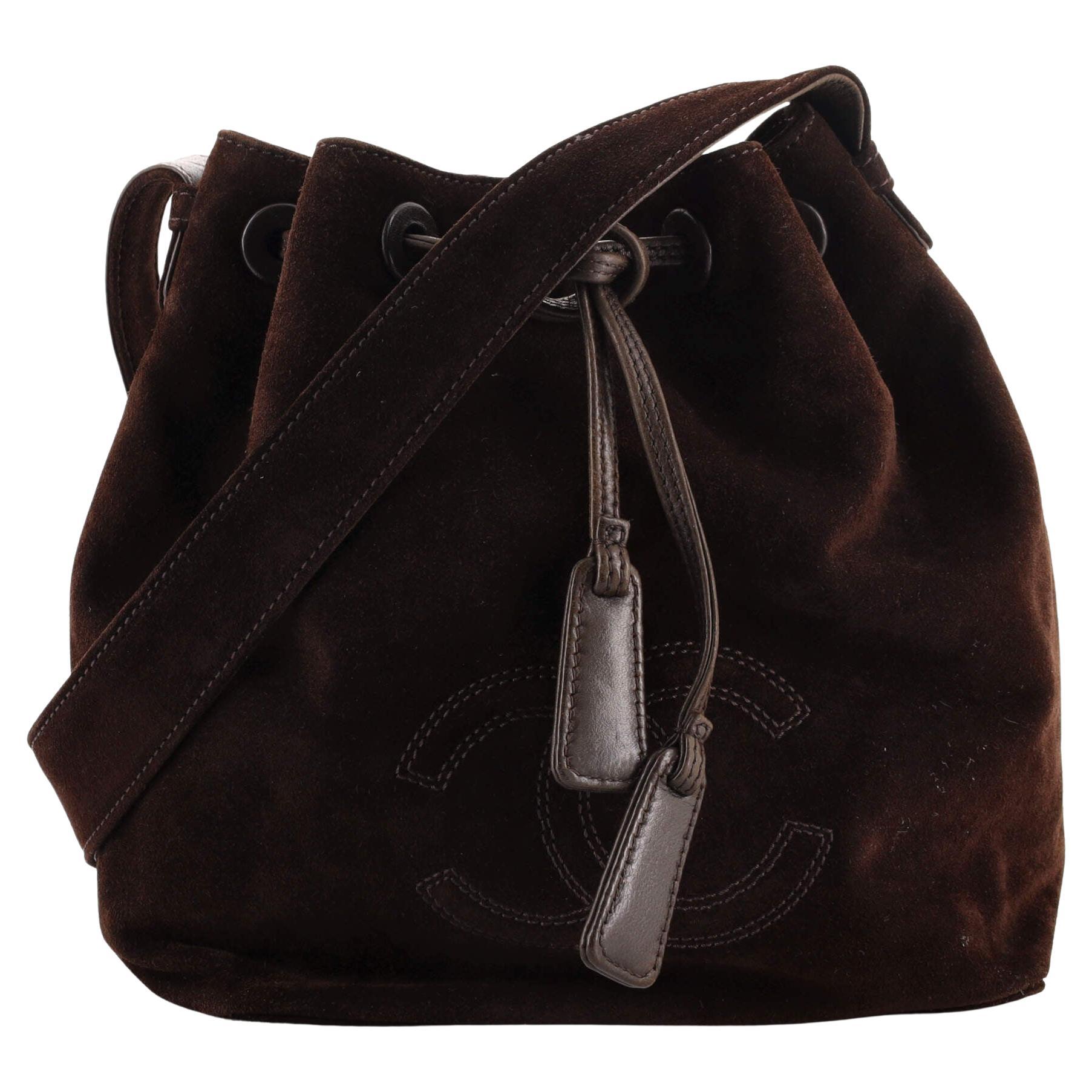 Chanel Suede Bucket Bag - 4 For Sale on 1stDibs