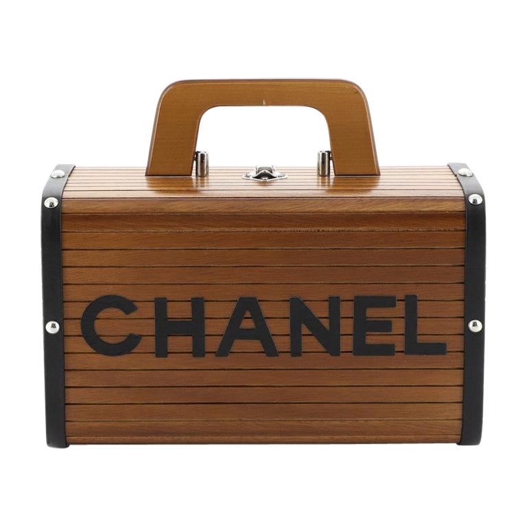 Chanel Vintage CC Logo Trunk Case Wood at 1stDibs | chanel trunk