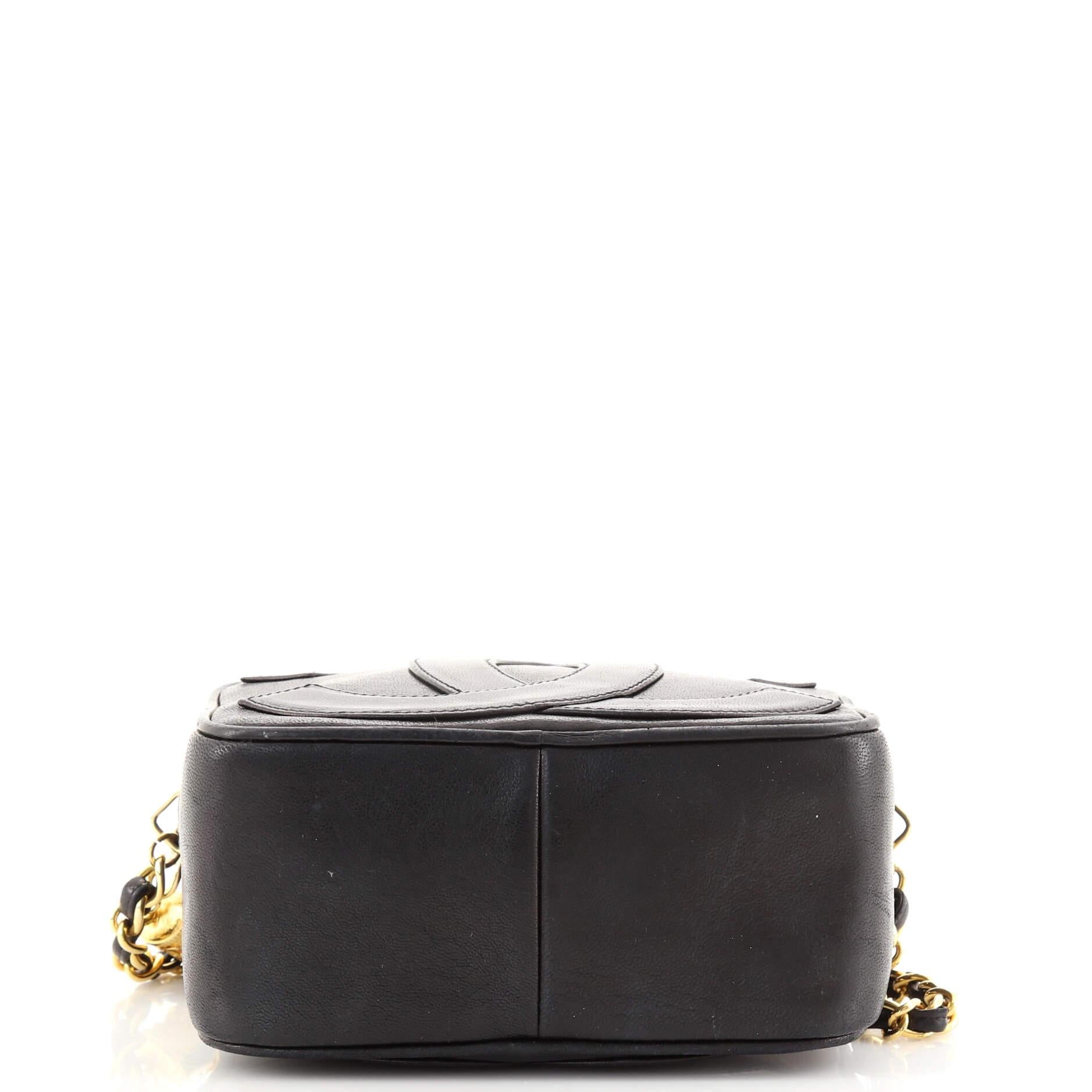 Chanel Vintage CC Tassel Camera Bag Lambskin Mini at 1stDibs