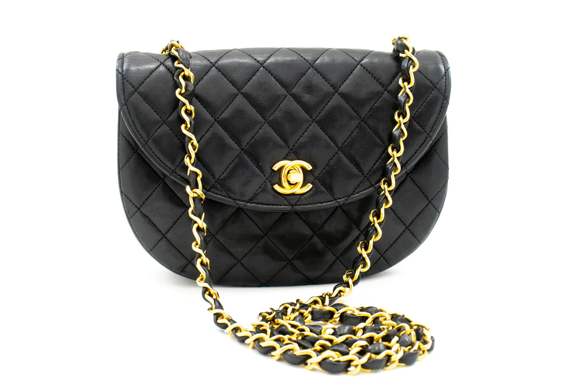 CHANEL Vintage Classic Chain Shoulder Bag Single Flap Quilted Lamb For ...