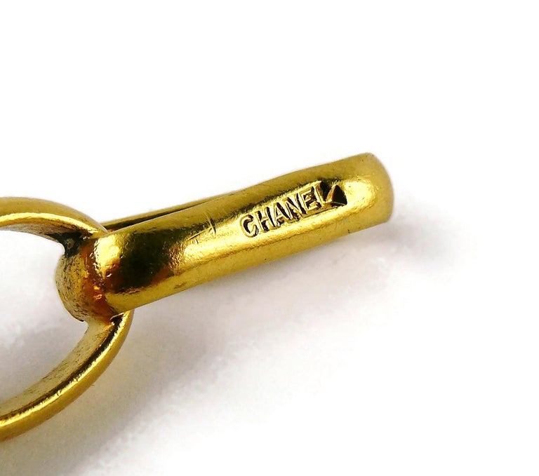 Chanel Vintage Coco Chanel Cutout Openwork Logo Medallion Necklace For ...