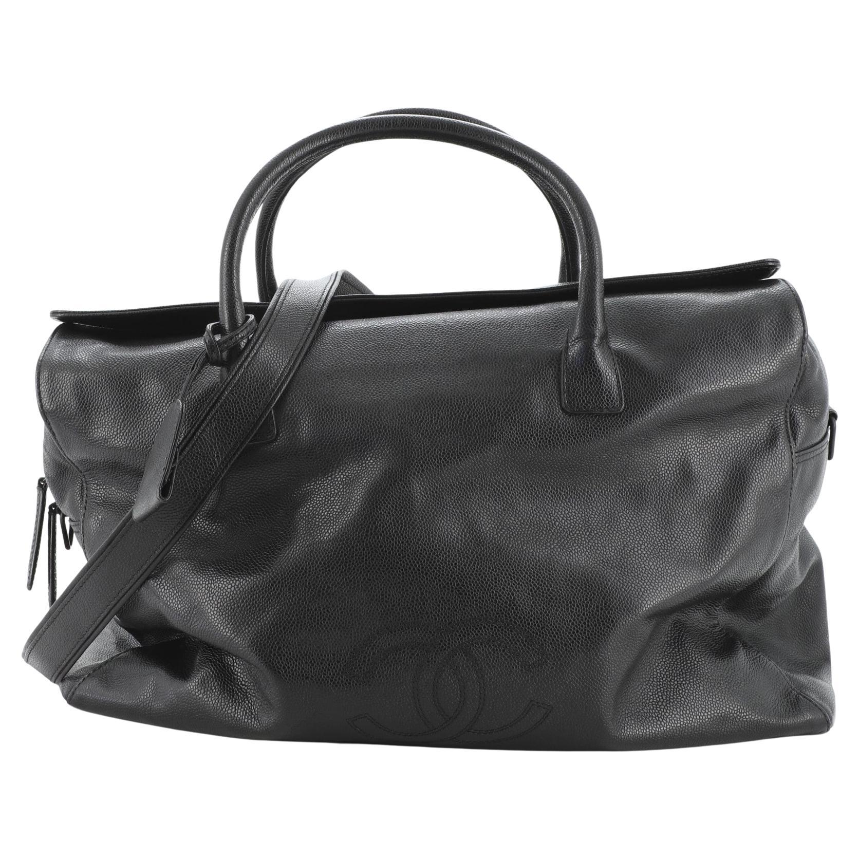 Chanel Vintage Supermodel Weekender Bag Quilted Leather Large at 1stDibs