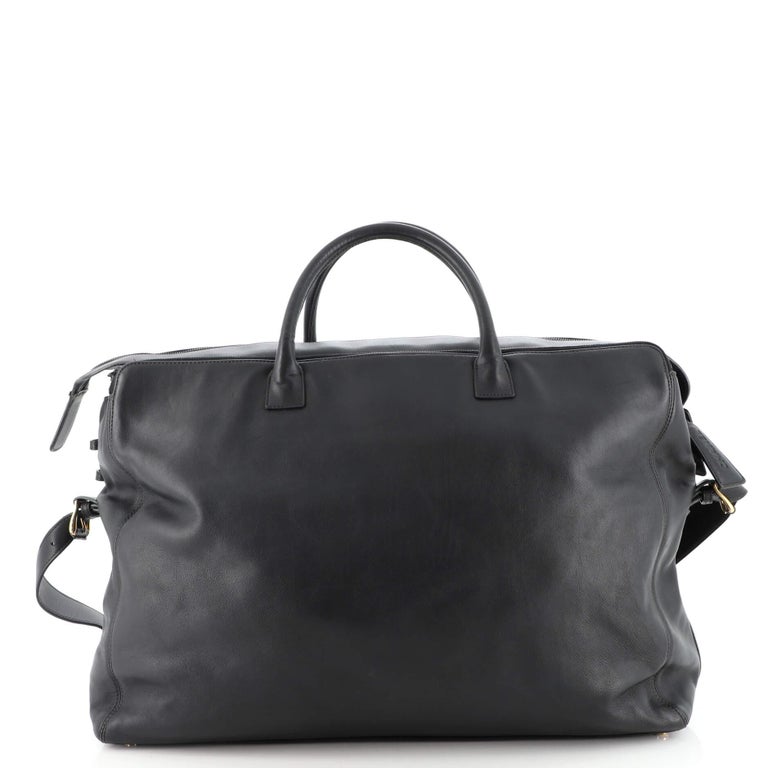 Chanel Vintage Convertible Weekender Bag Leather Large at 1stDibs