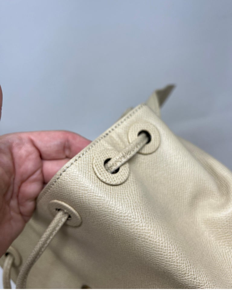 chanel cream backpack