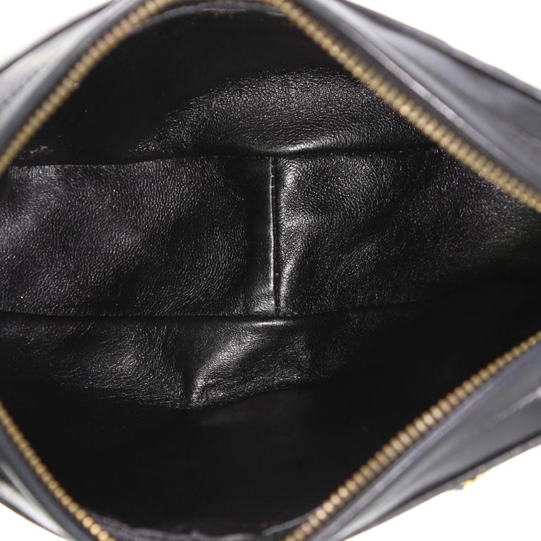 Chanel Vintage Diamond CC Camera Bag Quilted Leather Medium at 1stDibs