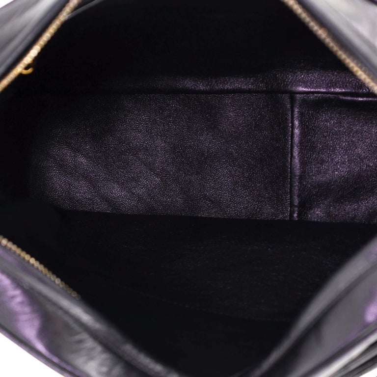 Chanel Vintage Double Slit Pocket Camera Bag Quilted Lambskin Medium ...