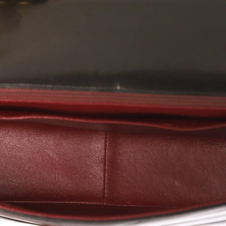 Chanel Vintage Envelope Flap Chevron Lambskin Jumbo at 1stDibs