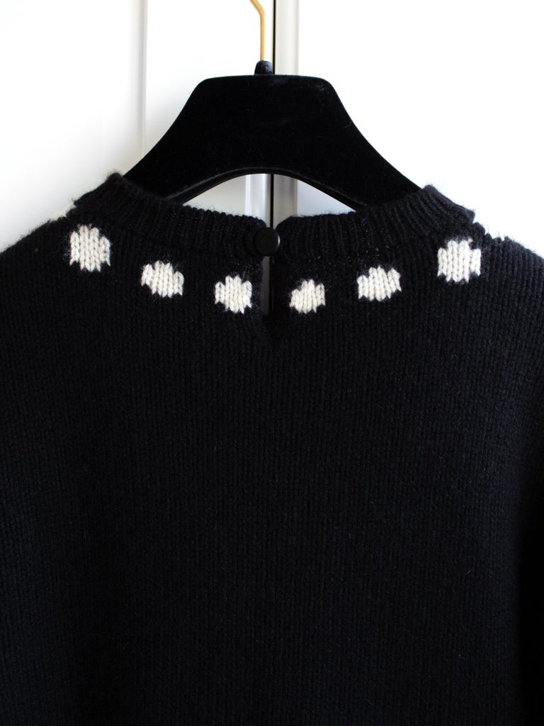 Chanel Vintage Fall 1995 Pearl Necklace Gripoix Black Cashmere 95A ...