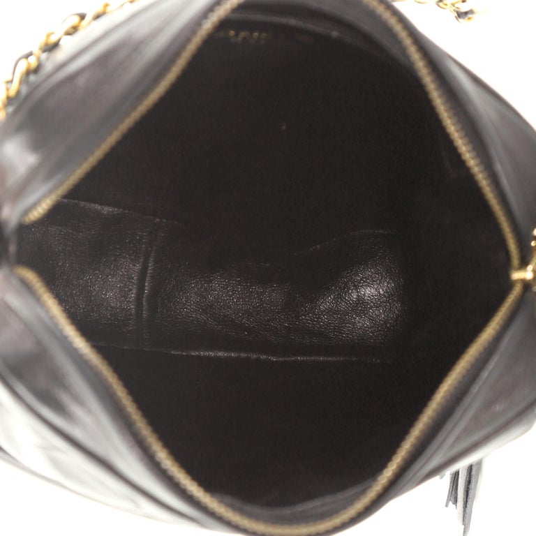 Chanel Vintage Front Pocket Camera Bag Quilted Lambskin Small at 1stDibs