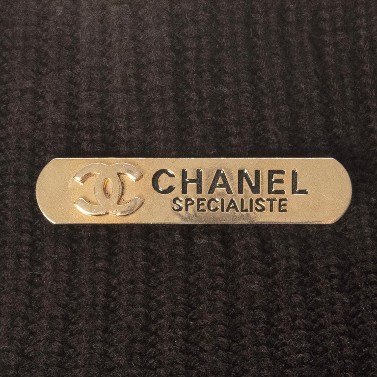 Chanel Vintage Gold Toned Specialist Pin For Sale at 1stDibs