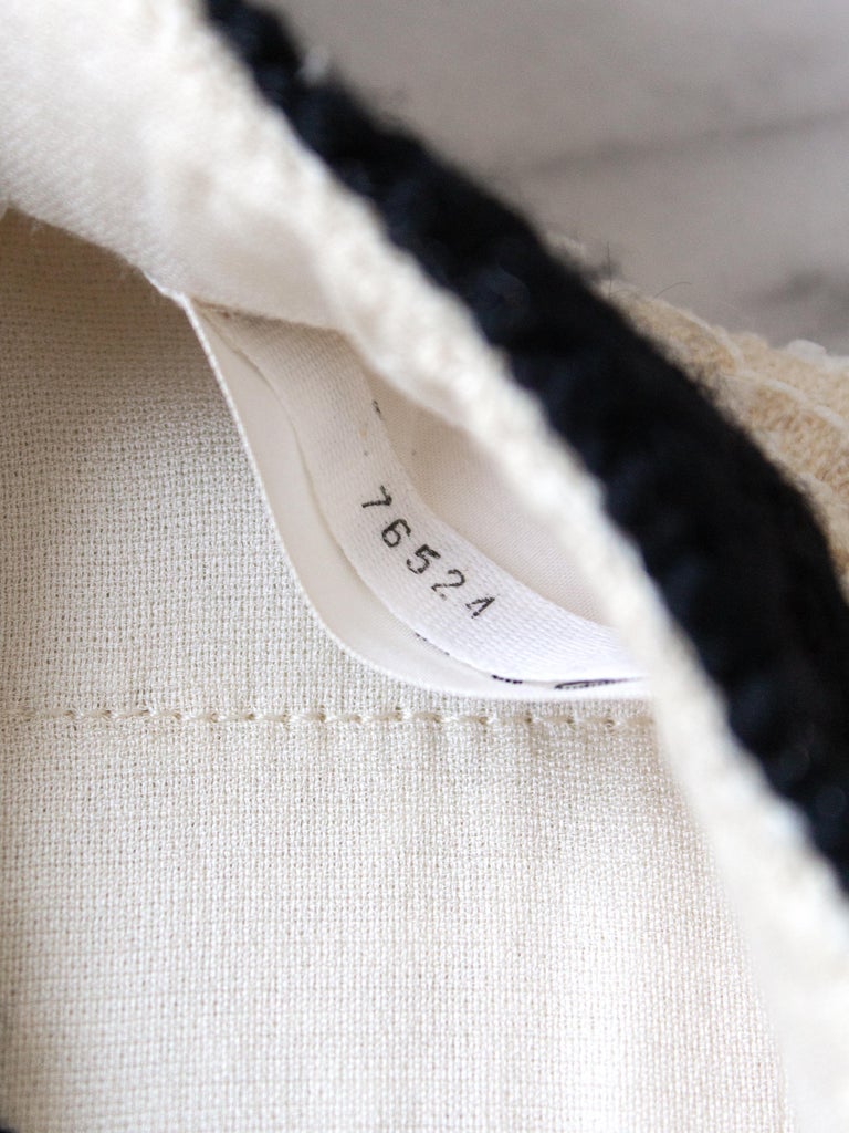 Chanel Vintage Haute Couture SS1997 White Ecru Black Raspberry Tweed ...