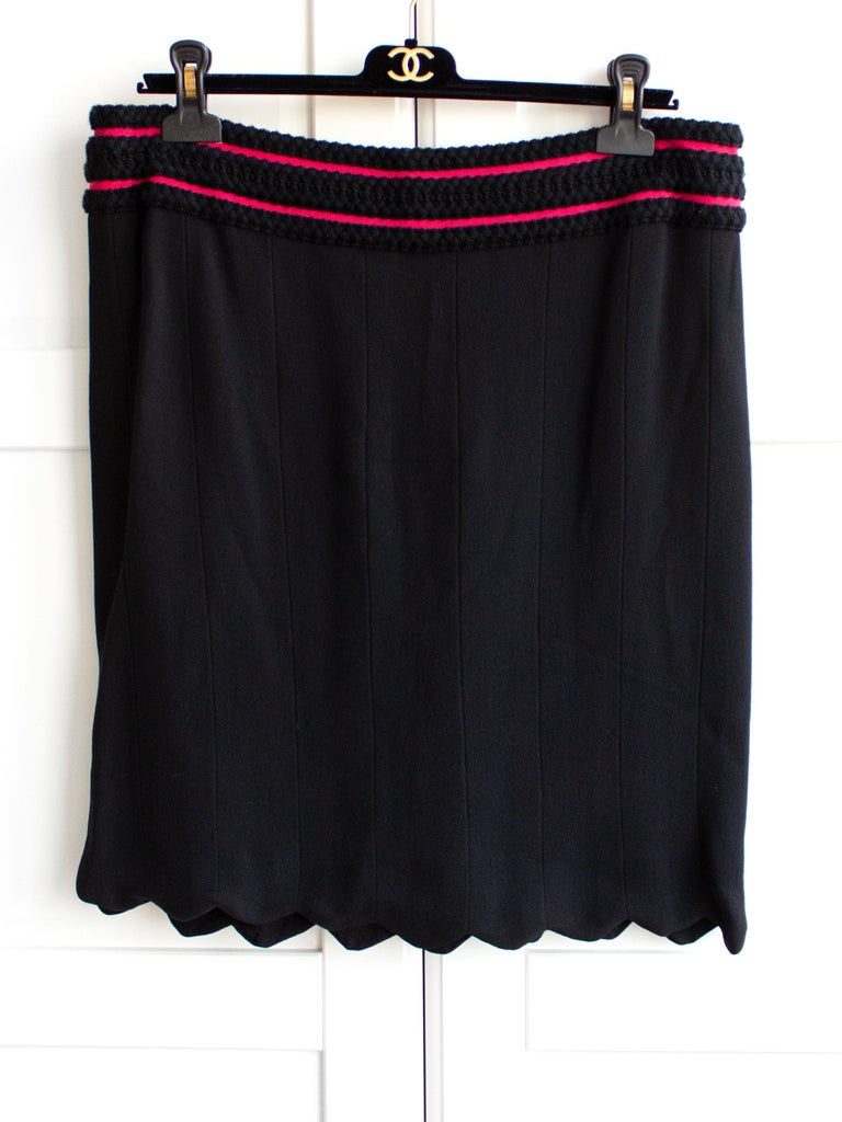 Chanel Vintage Haute Couture SS1997 White Ecru Black Raspberry Tweed ...