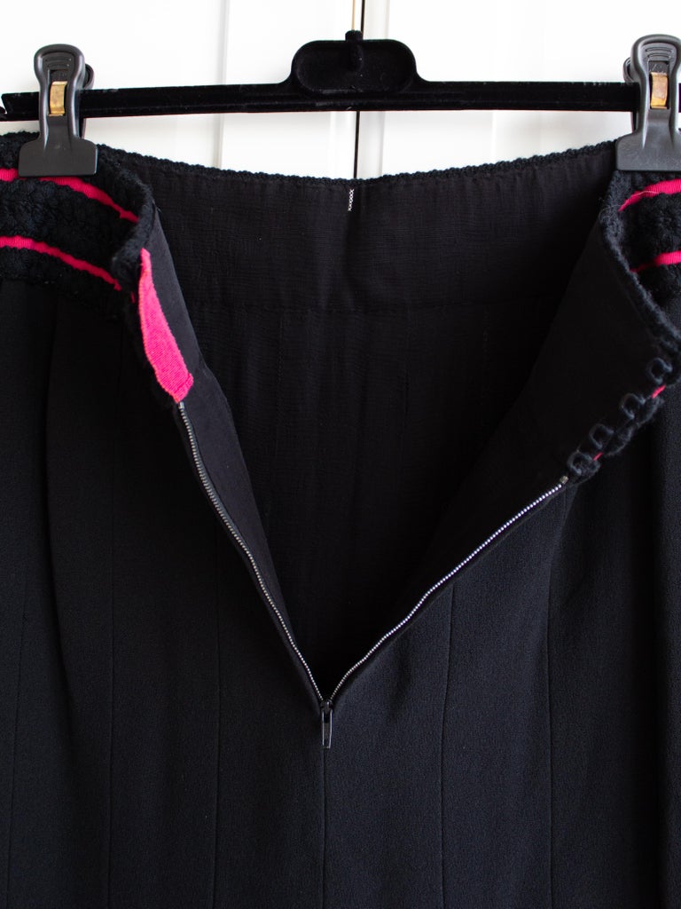 Chanel Vintage Haute Couture SS1997 White Ecru Black Raspberry Tweed ...