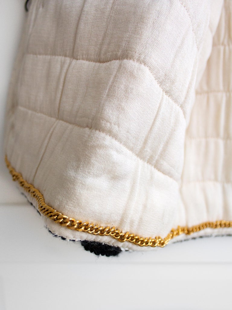 Chanel Vintage Haute Couture SS1997 White Ecru Black Raspberry Tweed ...