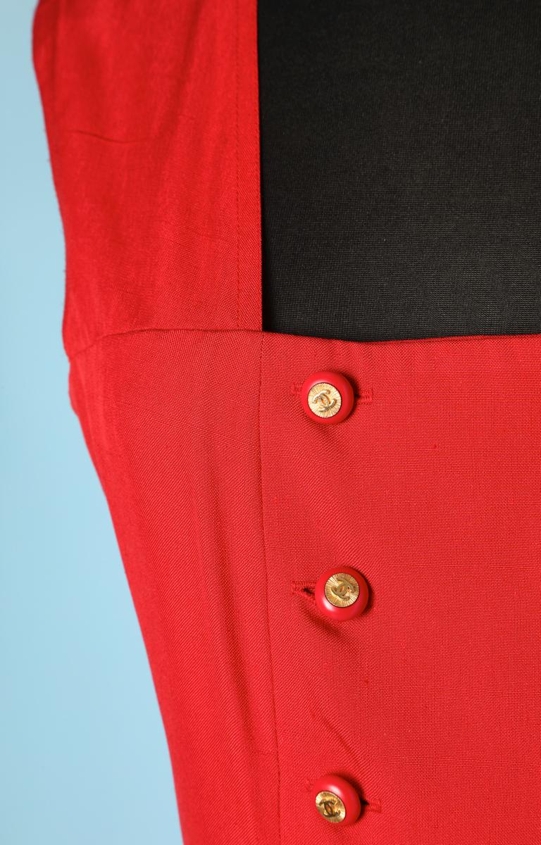 Red silk summer dress Chanel Boutique at 1stDibs | chanel red dress ...