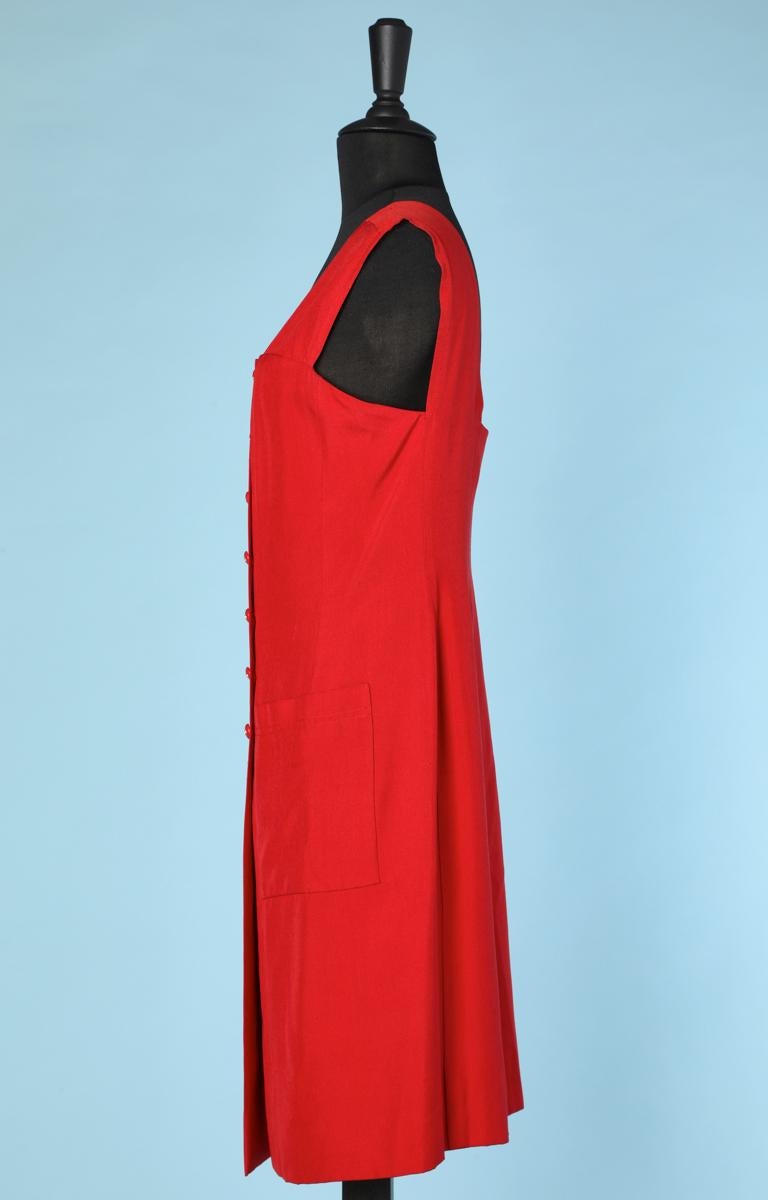 Red silk summer dress Chanel Boutique at 1stDibs | chanel red dress ...