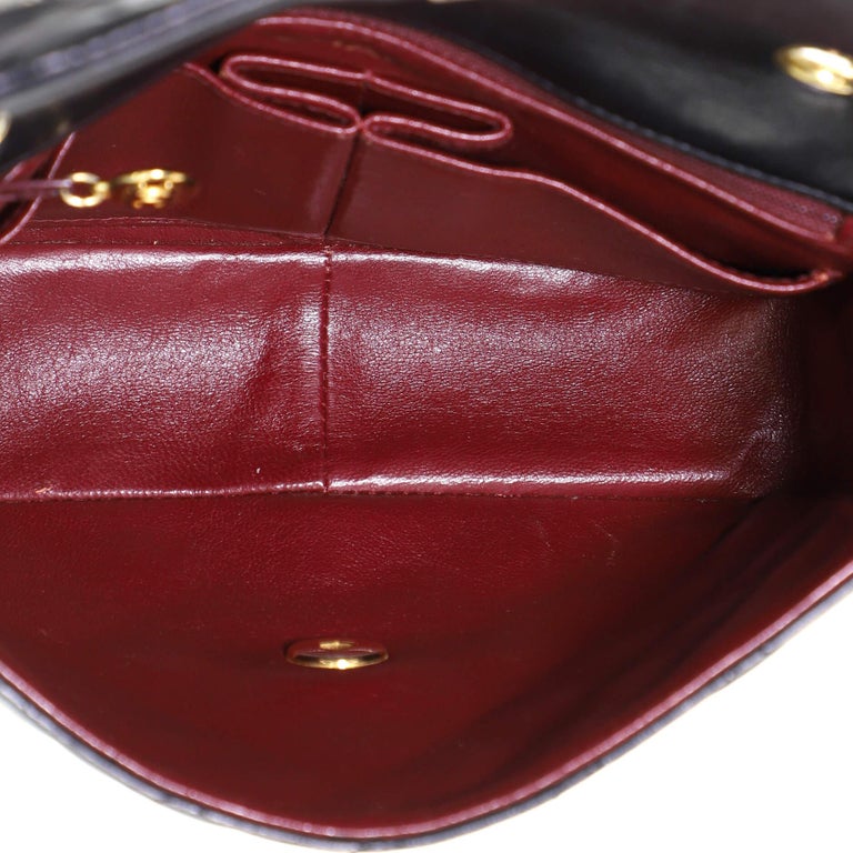 Chanel Vintage Square Classic Flap Bag Quilted Lambskin Small For Sale ...