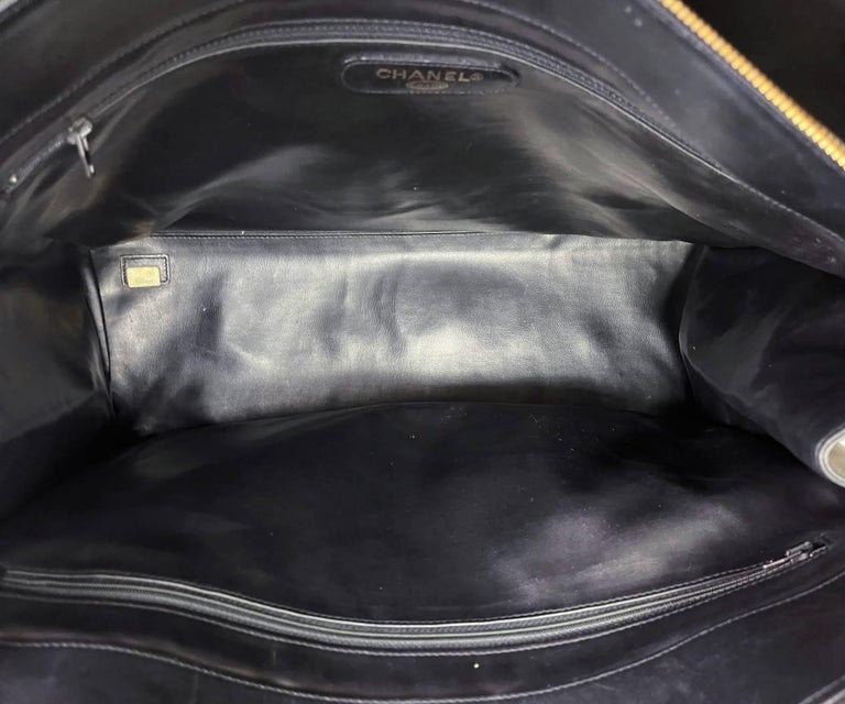 Chanel Vintage Super Model Jumbo 18″ Quilted CC Turnlock Bag For Sale ...