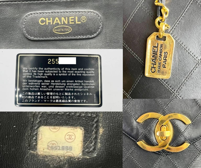 Chanel Vintage Super Model Jumbo 18″ Quilted CC Turnlock Bag For Sale ...