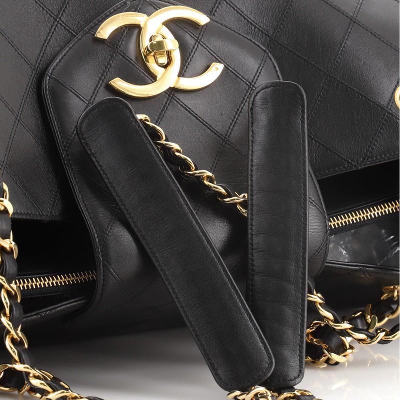 Chanel Vintage Supermodel Weekender Bag Quilted Leather Large at ...