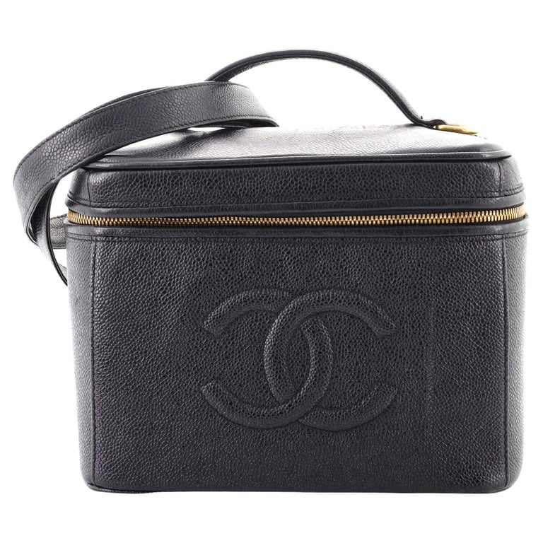Chanel Vintage Timeless Vanity Case Caviar Small at 1stDibs