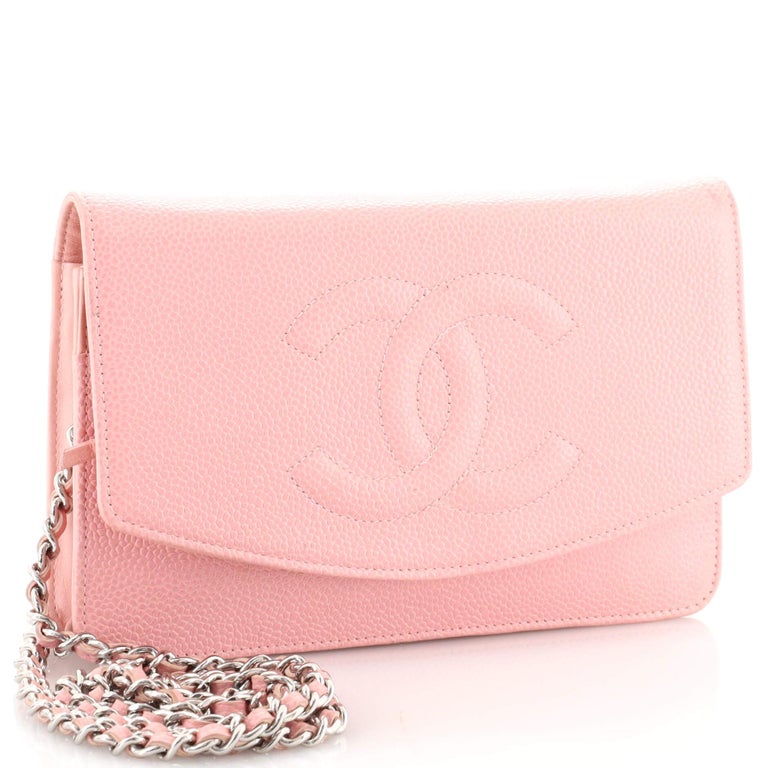 Chanel Vintage Timeless Wallet on Chain Caviar at 1stDibs